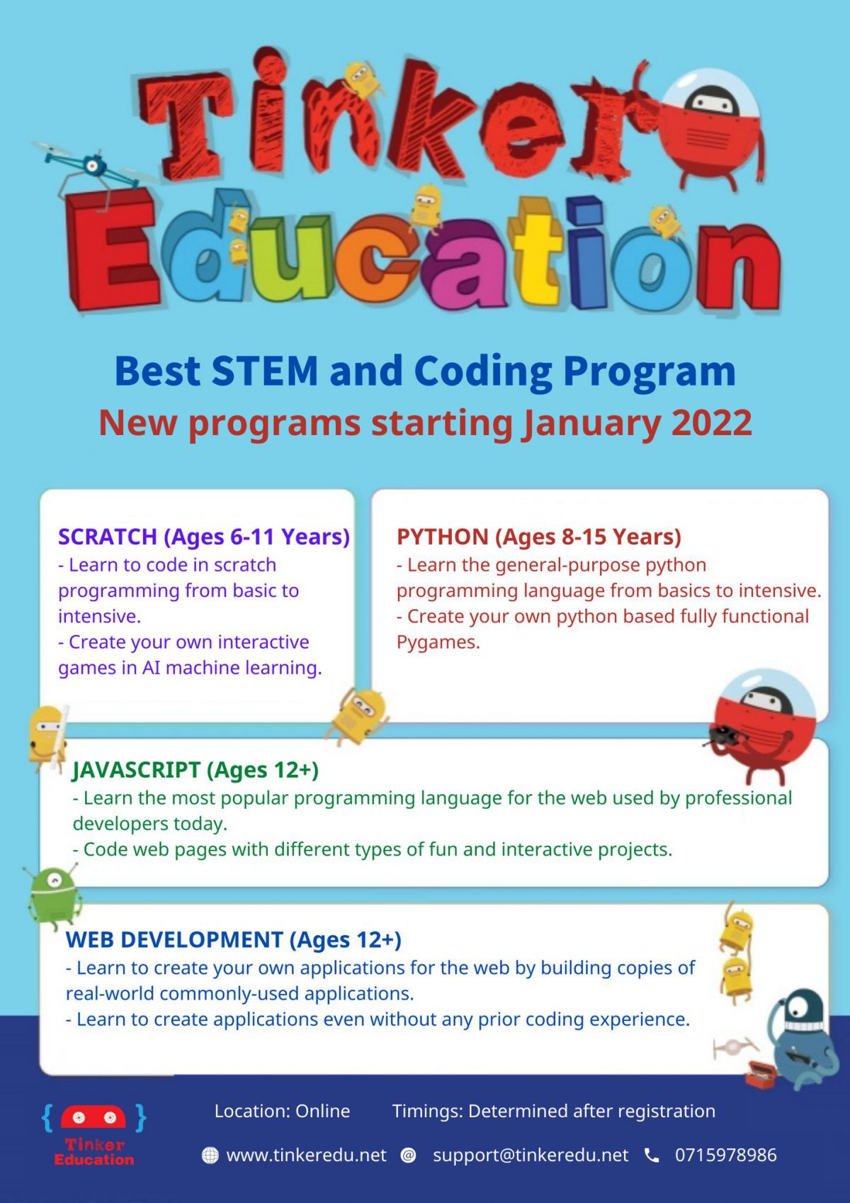 January~March 2022 Term Program – Tinker Education